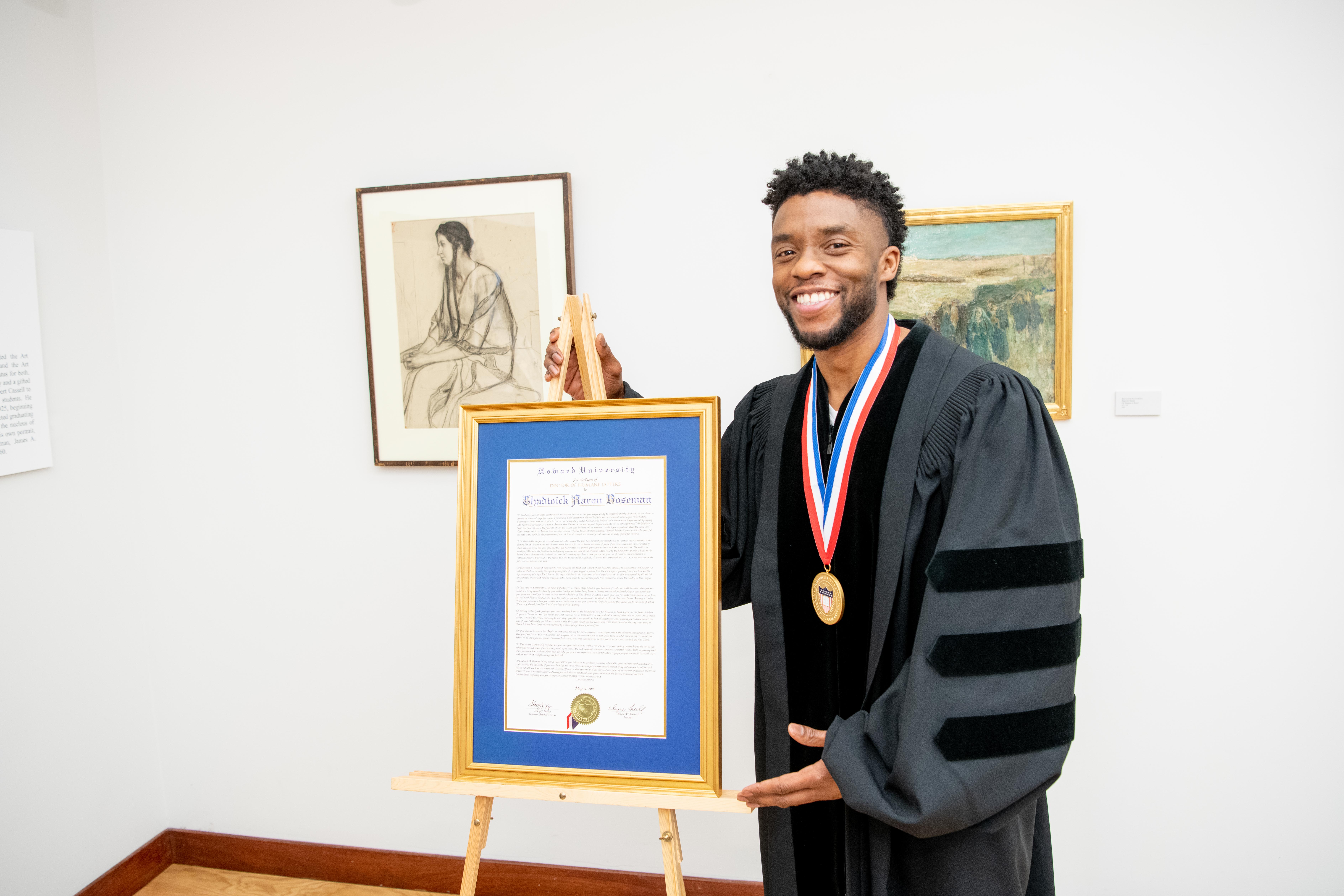 Chadwick Boseman Delivers Commencement Speech At Howard! - 105.3 RnB
